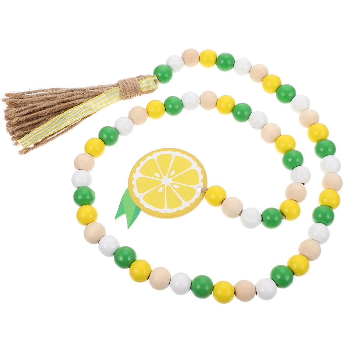 1pcs Lemon watermelon wood beaded ring fringe lemon slice beaded ring ...