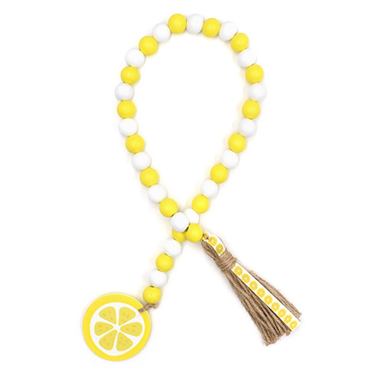 1pcs Lemon wood beaded ring fringe lemon slice beaded ring lemon logo ...