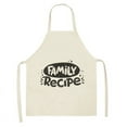 1pcs Letter Alphabet Kitchen Aprons for Women Cotton Linen Bibs ...