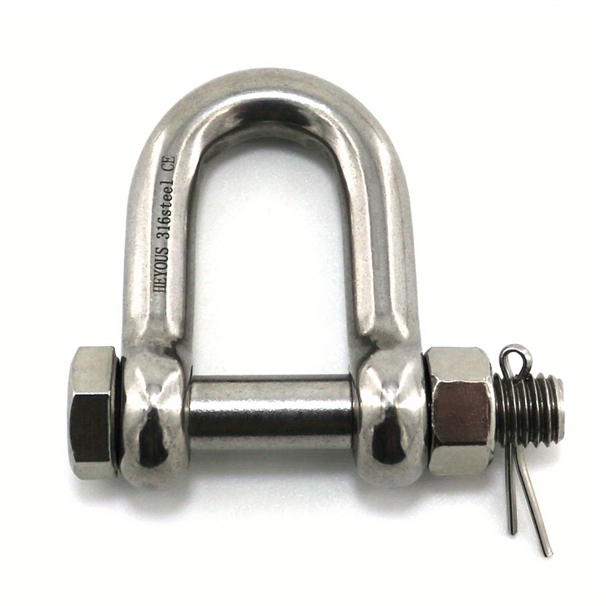1pcs M12 Stainless Steel 316 Type Shackle D Ring Clevis Shackle Rigging ...