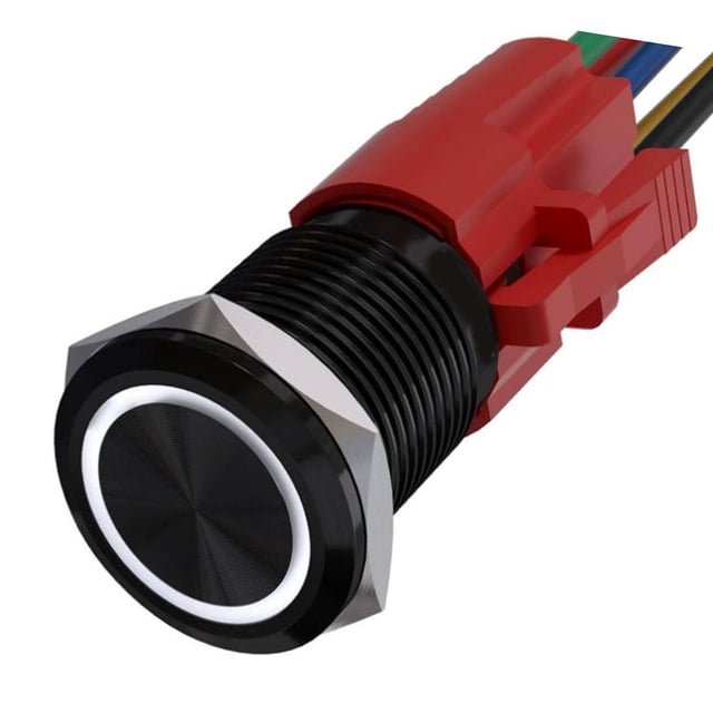 1pcs Metal Latching Push Button Switch 16mm Waterproof With LED Light ...