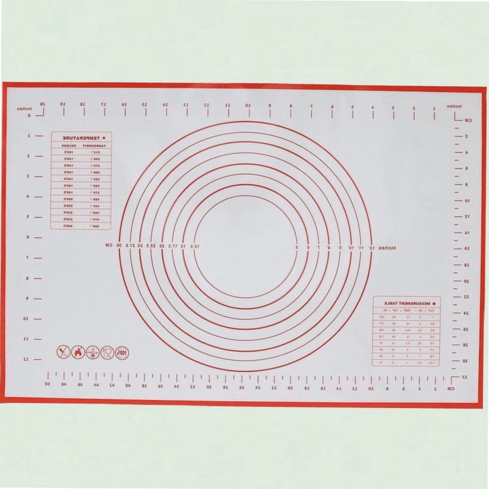 1pcs Non-Stick Silicone Pastry Mat with Measurements, 23.6''x15.7 ...