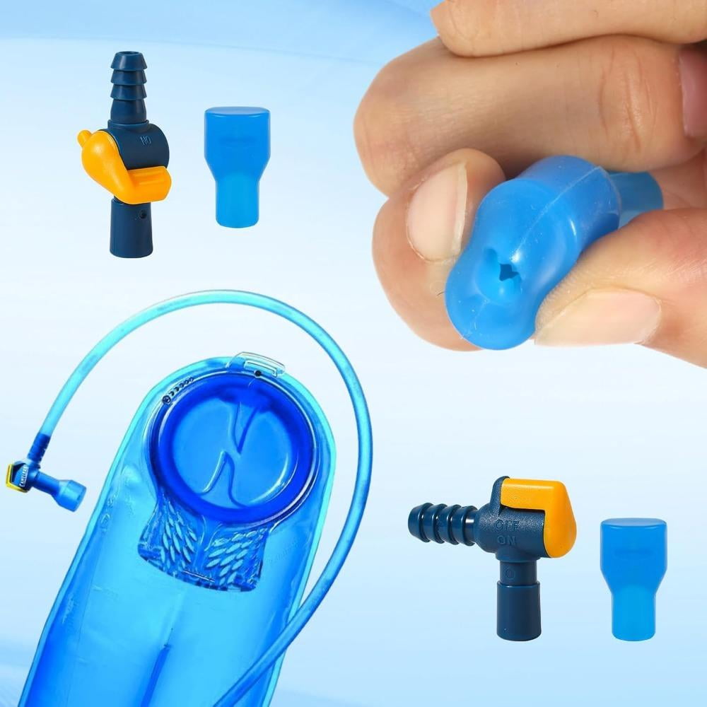 1pcs Pass-Through Hose Connectors and 1 Angle Hose Connector, 6 Bite ...