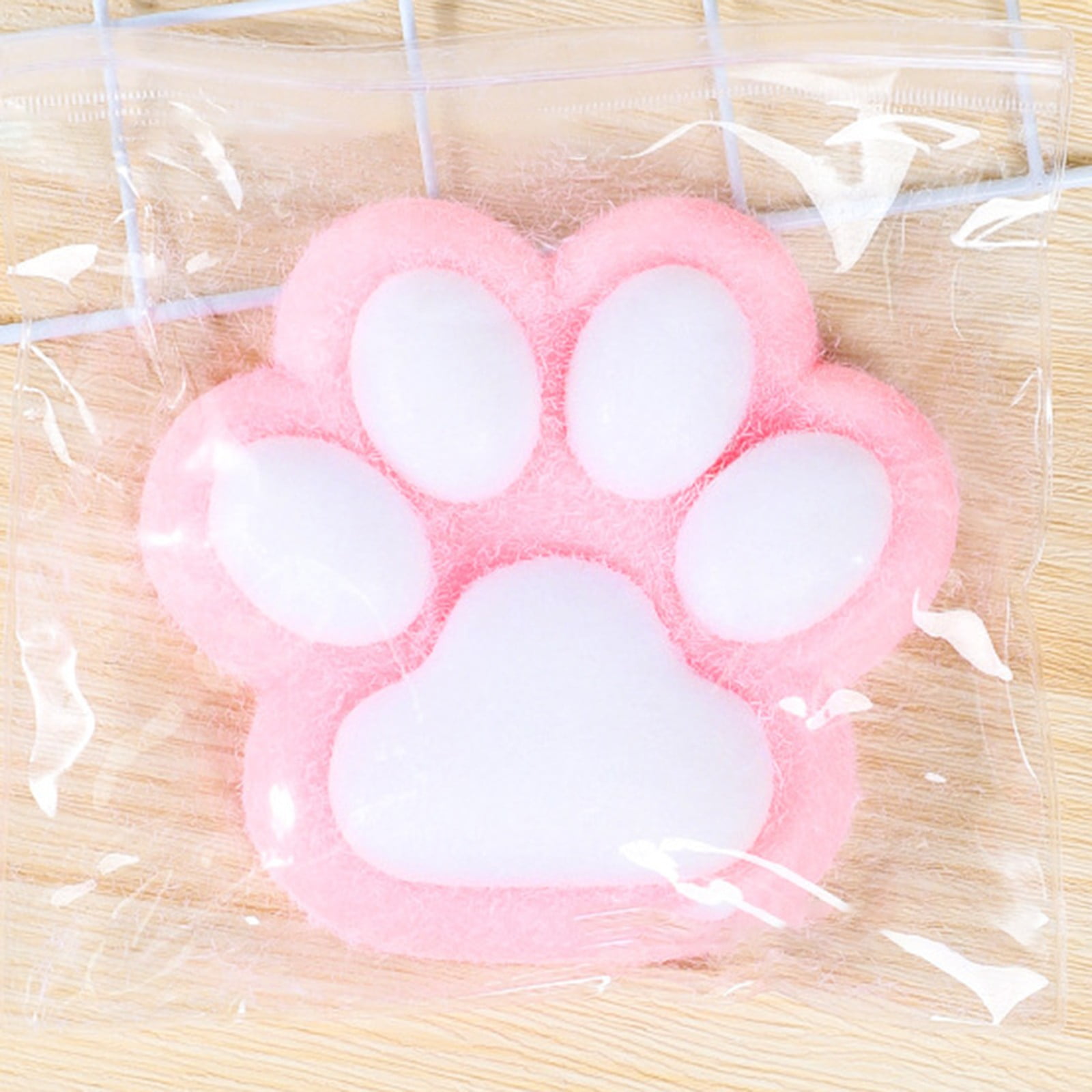 1pcs Pink Big 5in Squishy Cat Paw Squeeze Toys,Cat Paw Squishy,Cute ...