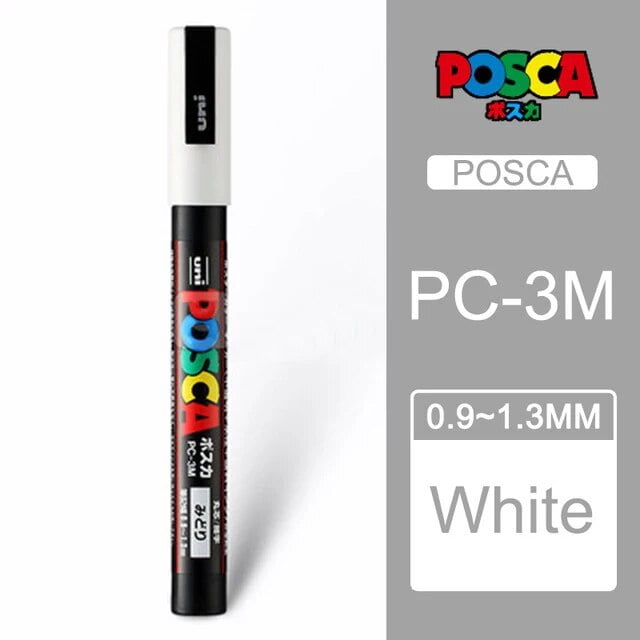 1pcs Posca Paint Marker Pen PC-3M 24 Colors, Fine Point 0.9-1.3mm ...