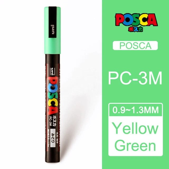 1pcs Posca Paint Marker Pen PC-3M 24 Colors, Fine Point 0.9-1.3mm ...