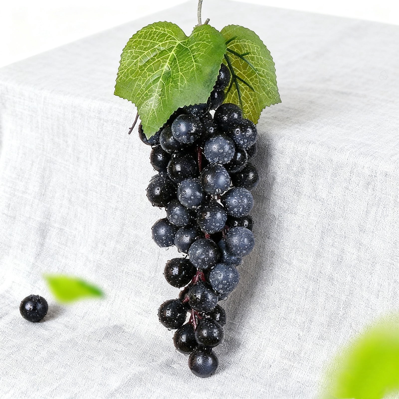 1pcs Purple Simulation Grapes Bunches Lifelike Artificial Grapes Fake ...