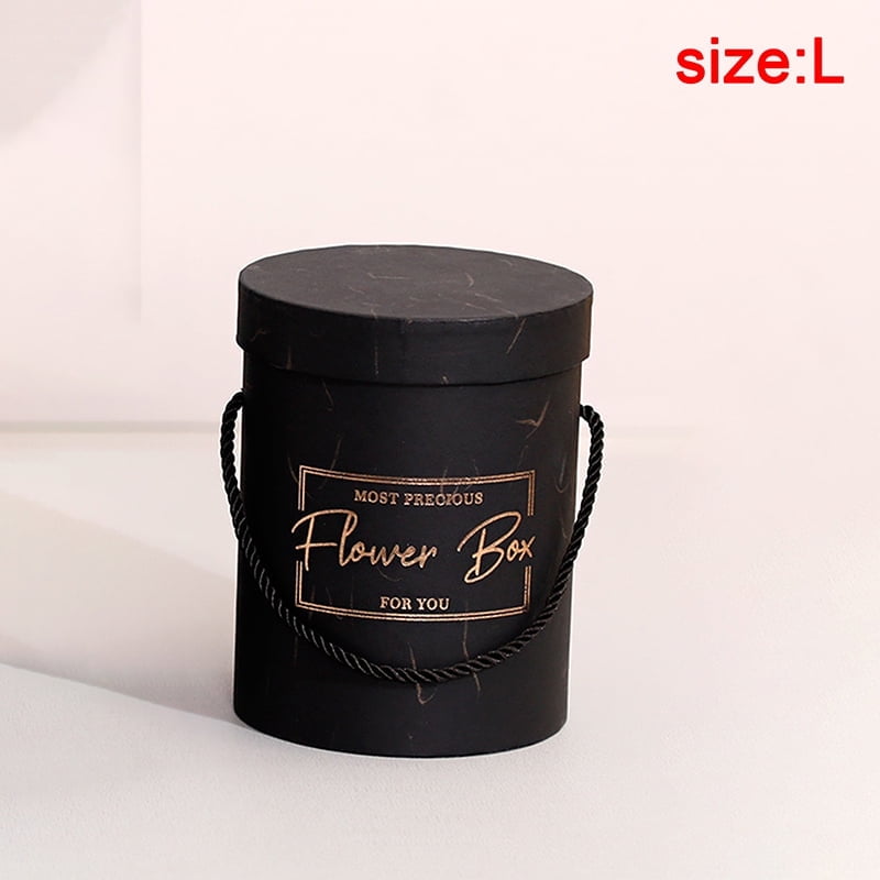1pcs Round Flower Paper Boxes Lid Hug Bucket Packaging Box Gift Storage ...