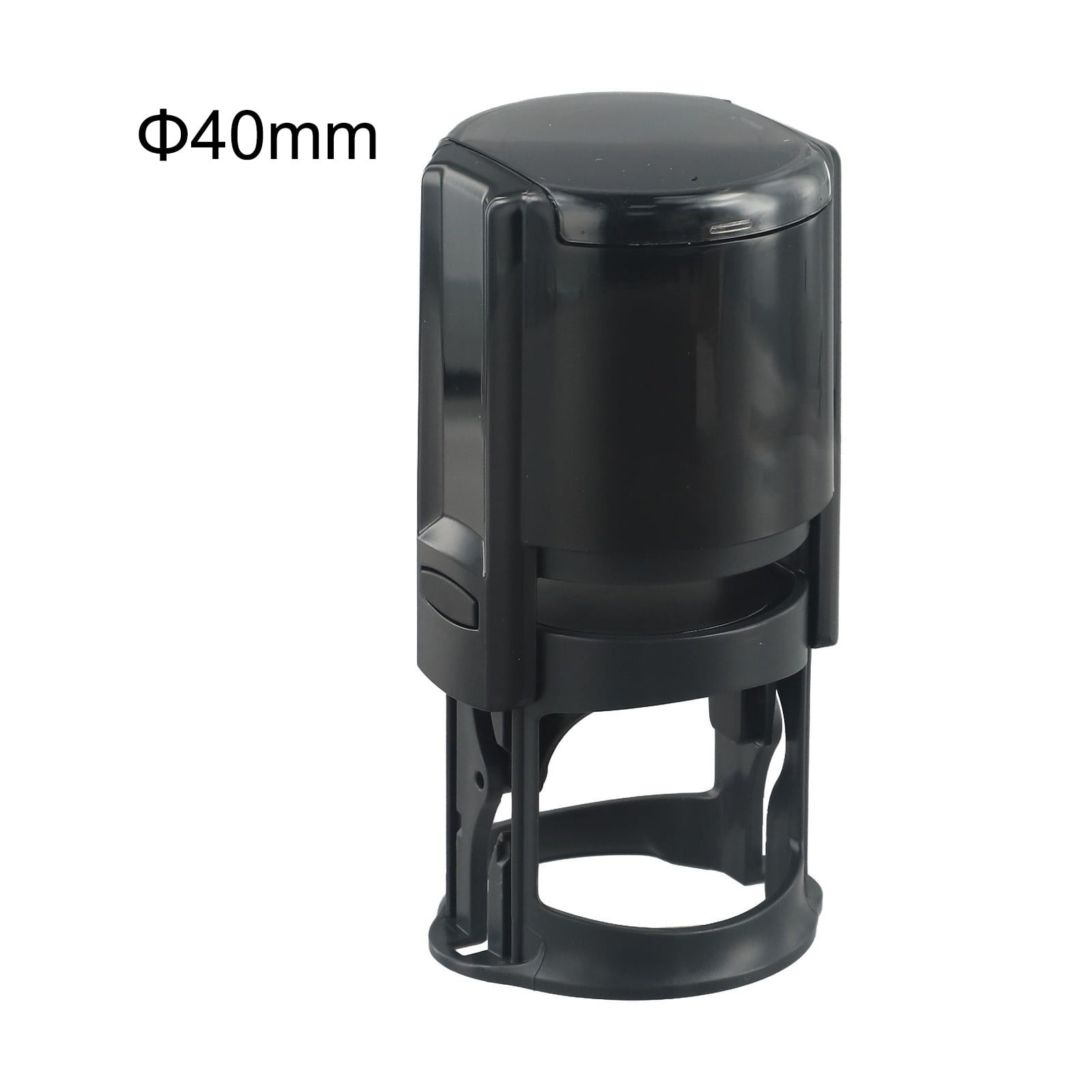 1pcs Round Self-Inking Stamps Plastic Housing Stamp 40mm Holder ...