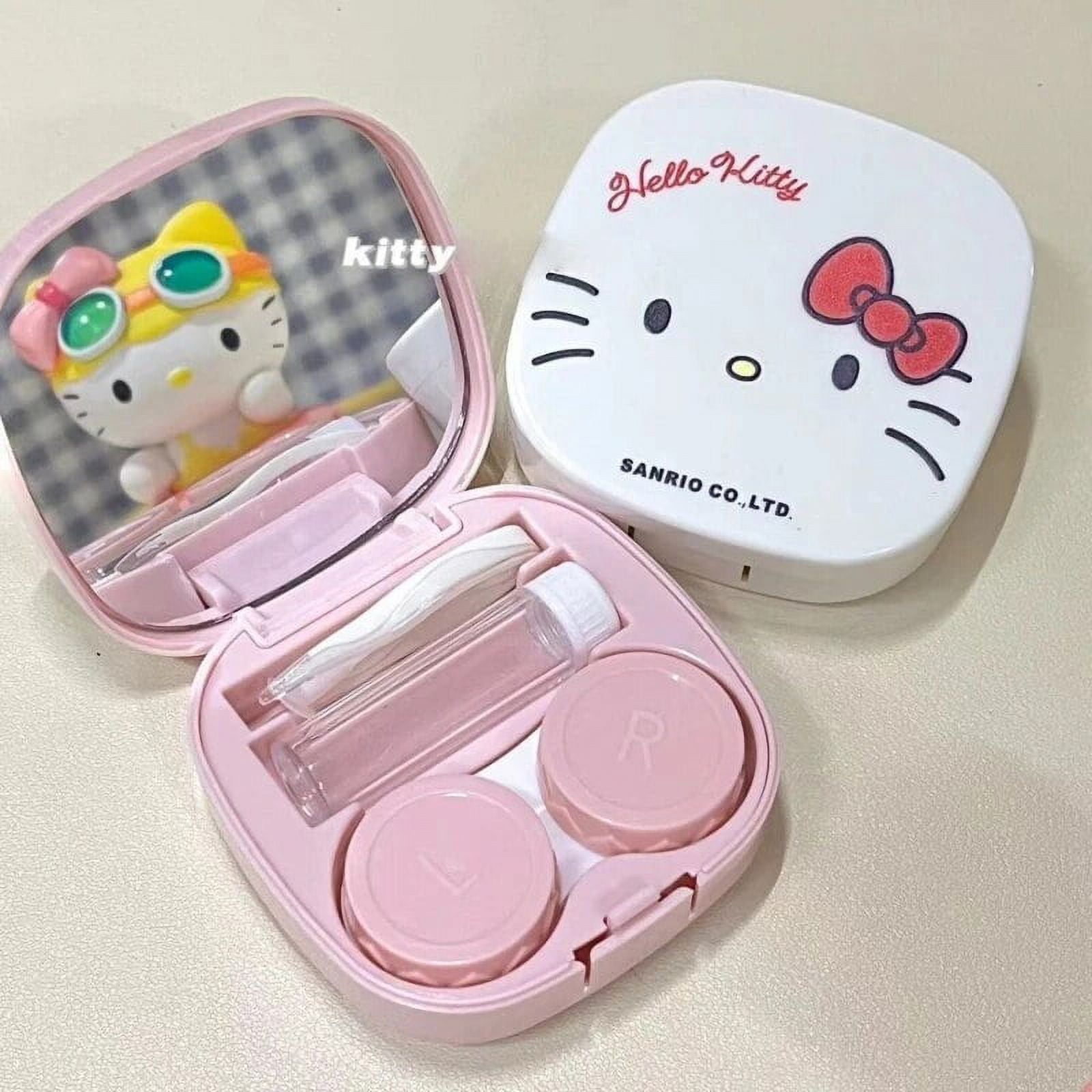 1pcs Sanrio Kawaii Hello Kitty Contact Lens Case My Melody Student ...