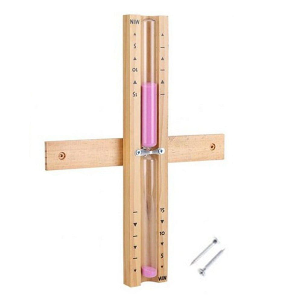1pcs Sauna 15 Minute Hourglass Sand Timer Wooden Clock Rotating ...