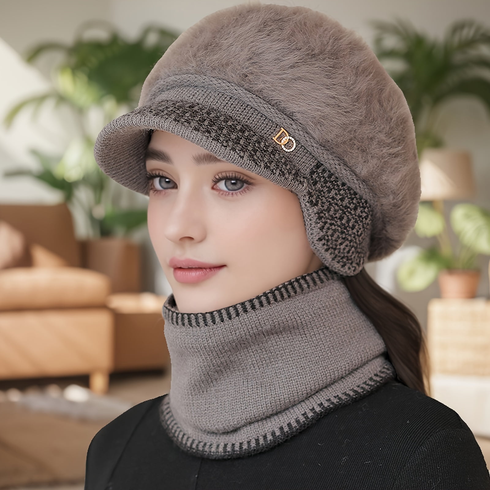 1pcs Single Hat Autumn Winter Women's New Fashion Warm Ear Protection ...