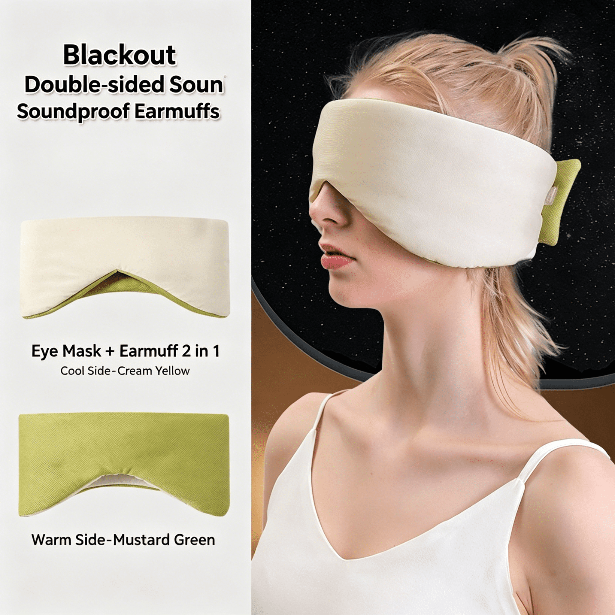 1pcs Sleep Mask for Side Sleeper Women Men,Eye Mask for Sleeping Light ...