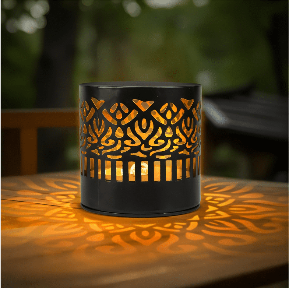 1pcs Solar Peacock Projection Lights with patterns of peony, sunflower ...