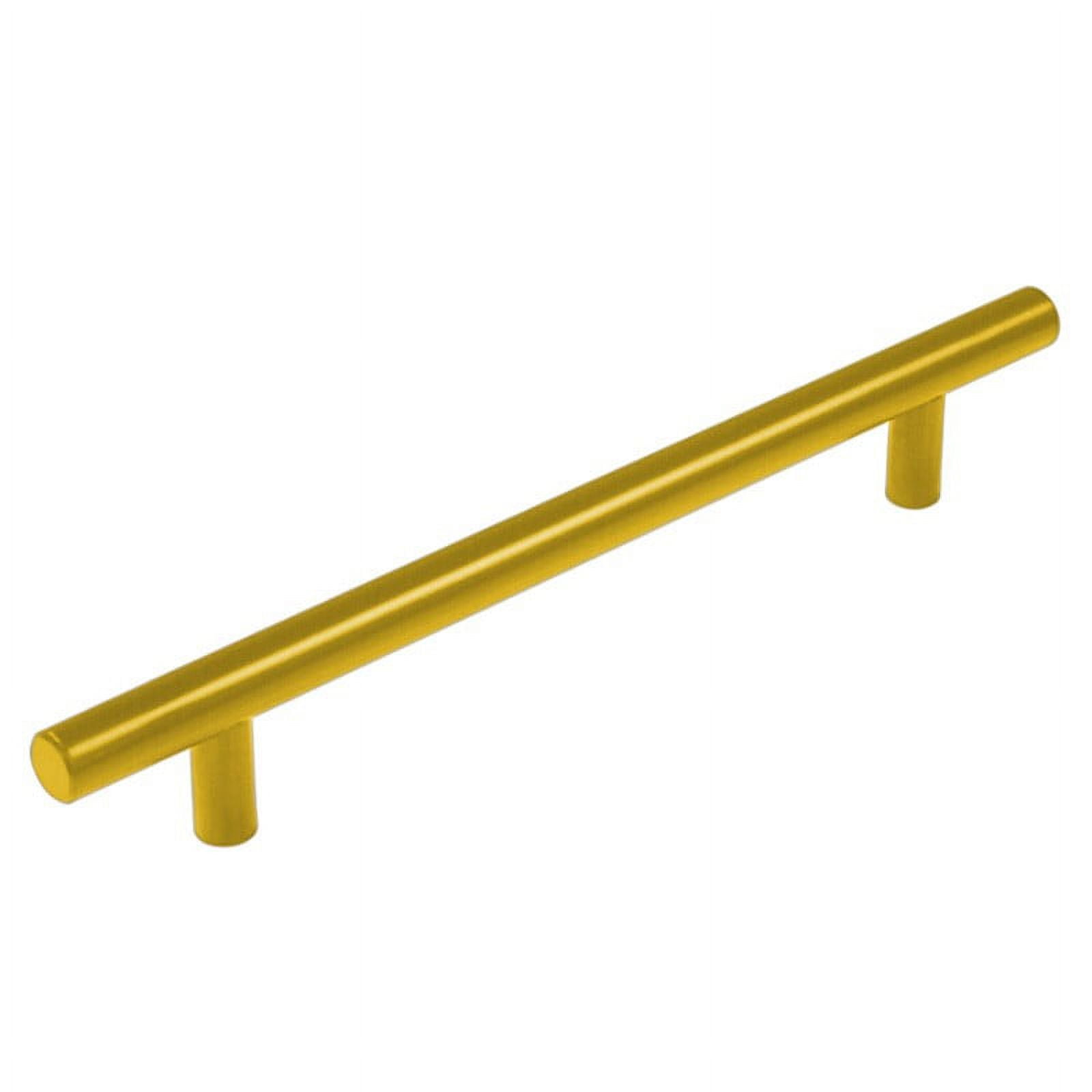 1pcs Solid Brass Cabinet Handle, Gold Square T-Bar Cabinet Handle, 14 ...