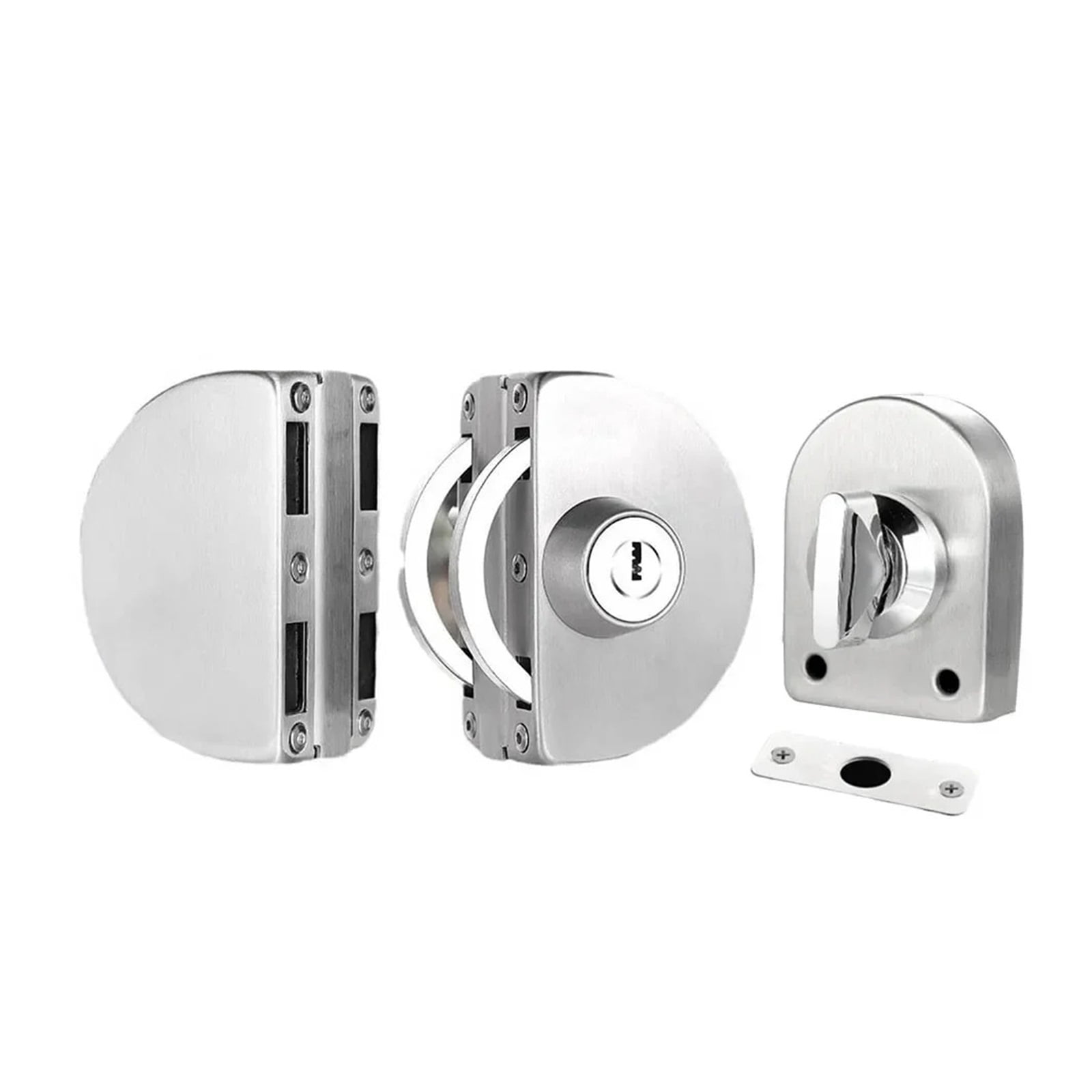 1pcs Stainless Steel Double Glass Door Locks Push-Pull Locks And ...