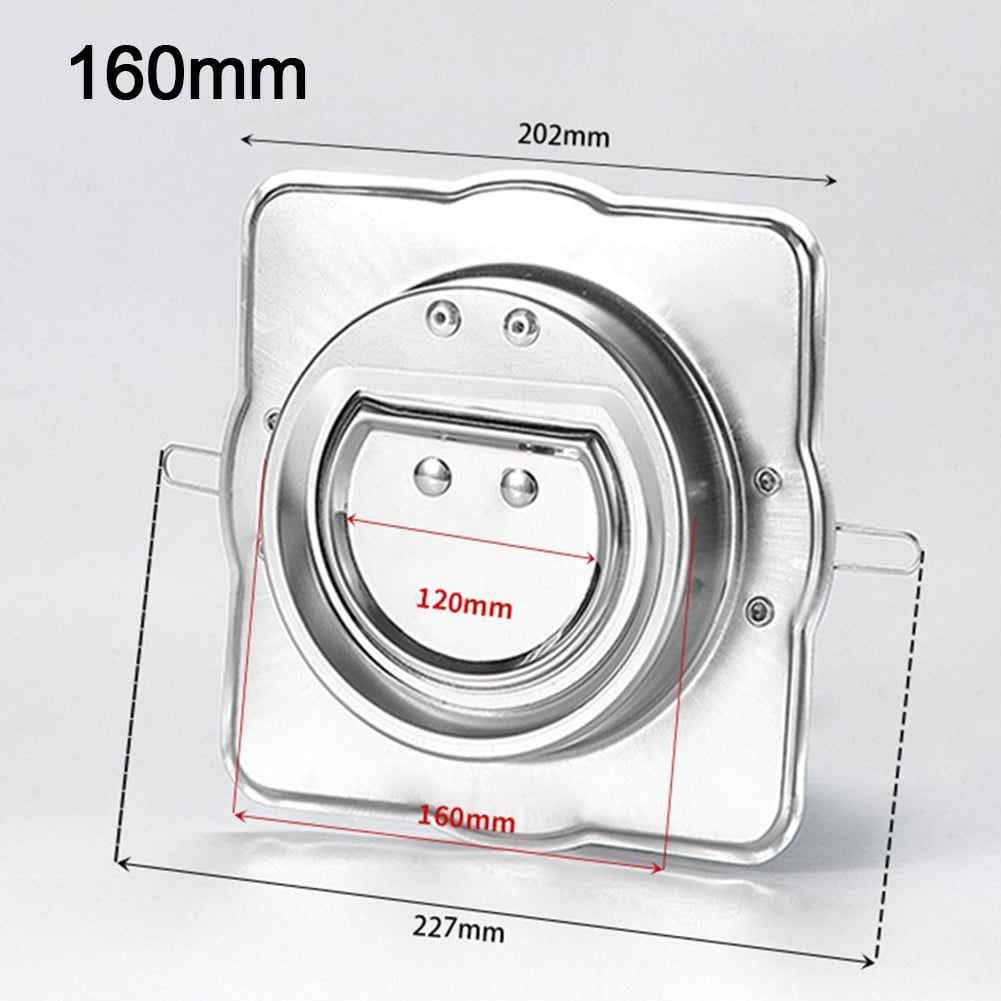 1pcs Stainless Steel Fresh Air Ventilation Check Valve Range Hood Pipe ...