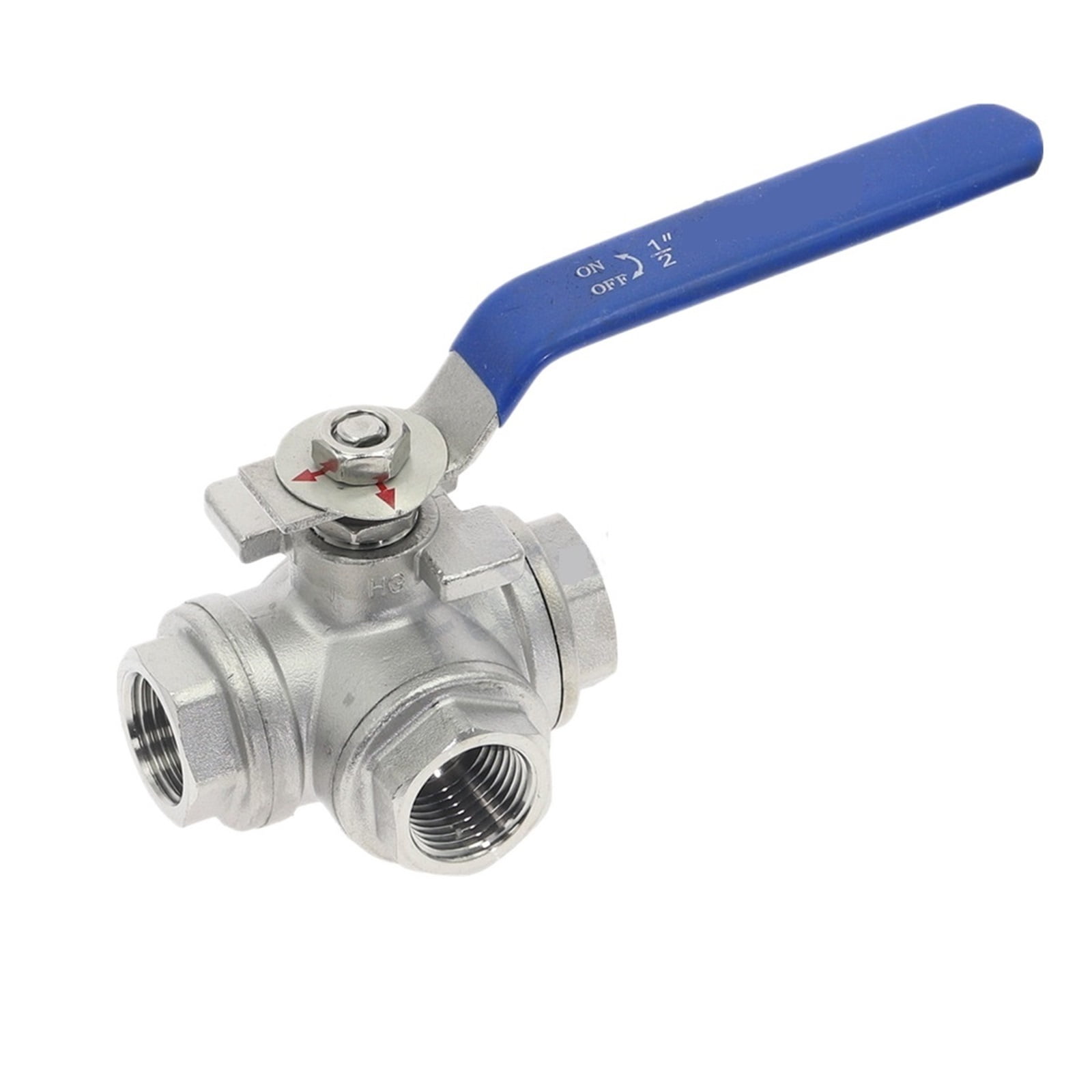 1pcs Stainless Steel Three-way Ball Valve L Type T Type DN8 DN10 DN15 DN20 DN25 BSP Female ...