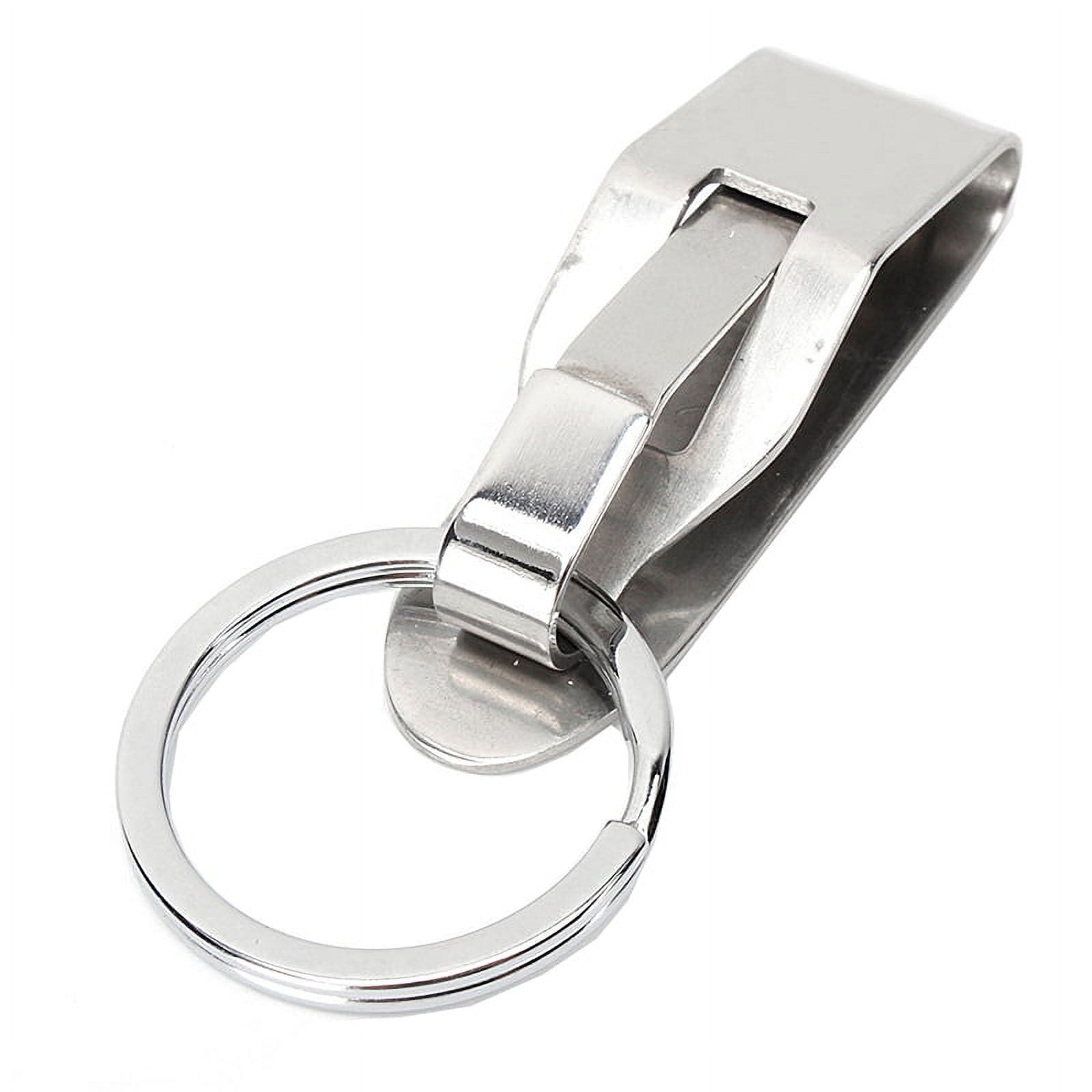 1pcs Stainless steel Quick release Keychain Belt Clip key ring snap ...