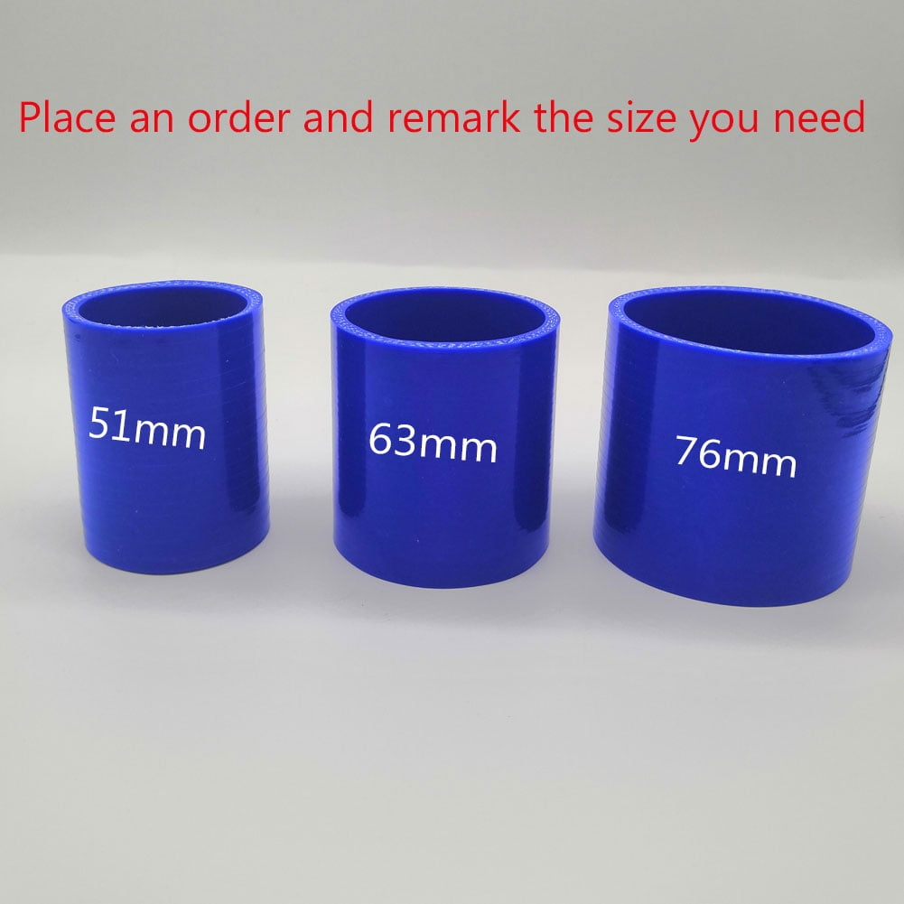 1pcs Straight Silicone Tube Connector 51mm 63mm 76mm 57mm 89mm ...