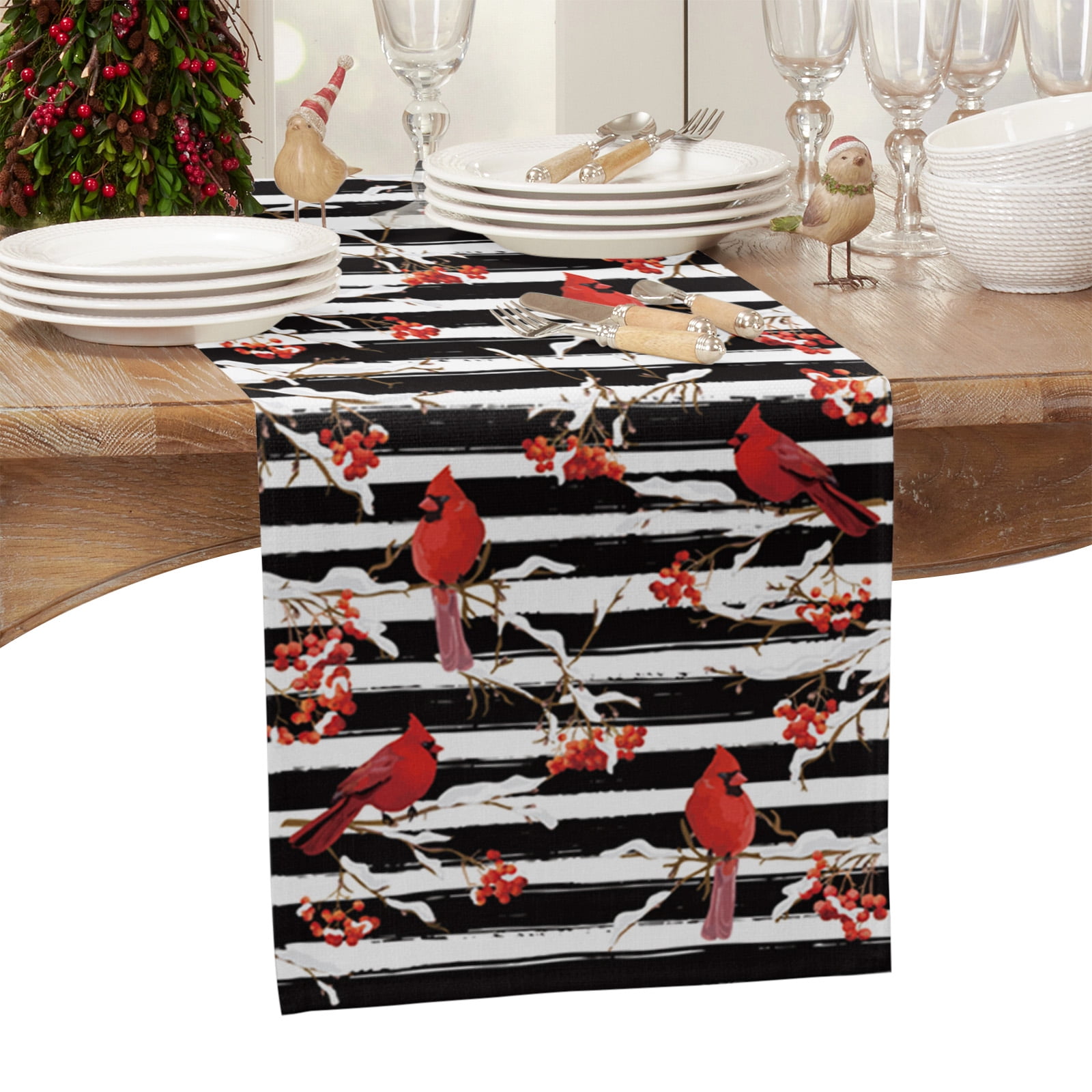 1pcs Striped Ethnic Style Modern Table Runners For Wedding Party ...