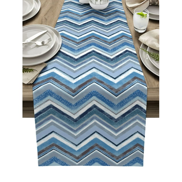 1pcs Striped Ethnic Style Modern Table Runners For Wedding Party ...
