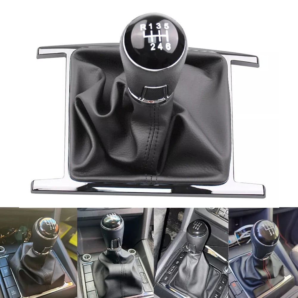 1pcs Styling Cars 6 Speed Gear Shift Knob Stick Pen Leather Gaitor Boot ...