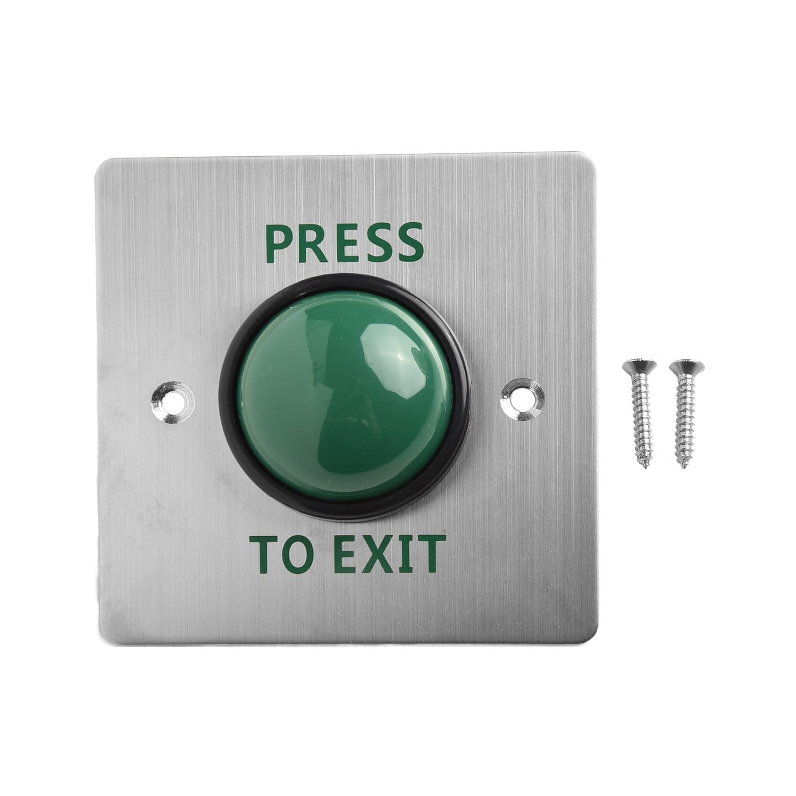 1pcs Switch Button With 2x Screw Door Release Button Stainless Steel 12 ...