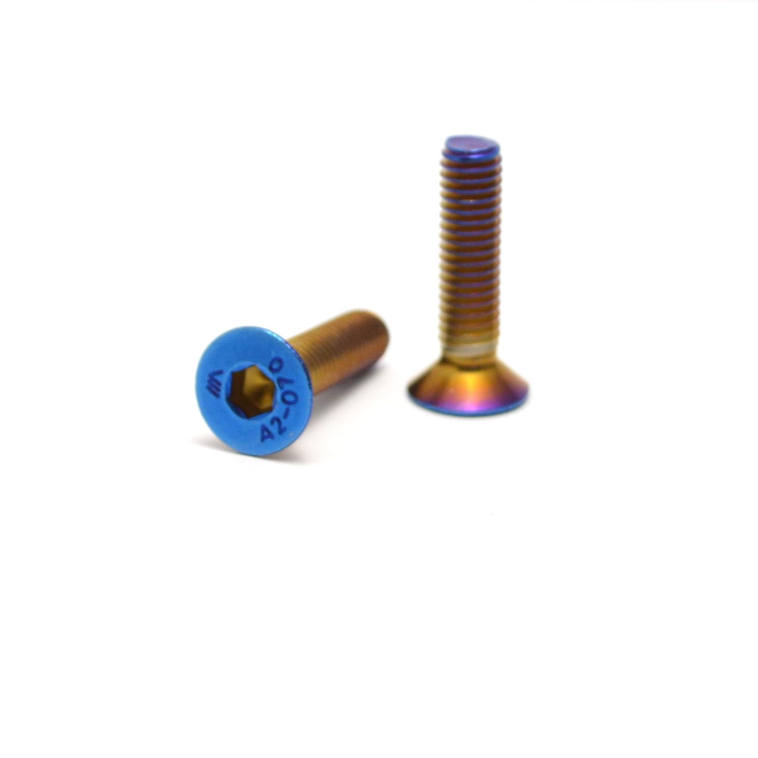 1pcs Titanium Color countersunk Head Screw M4 M5 M6 M8 304 Roestvrij Staal met Titanium Plated ...