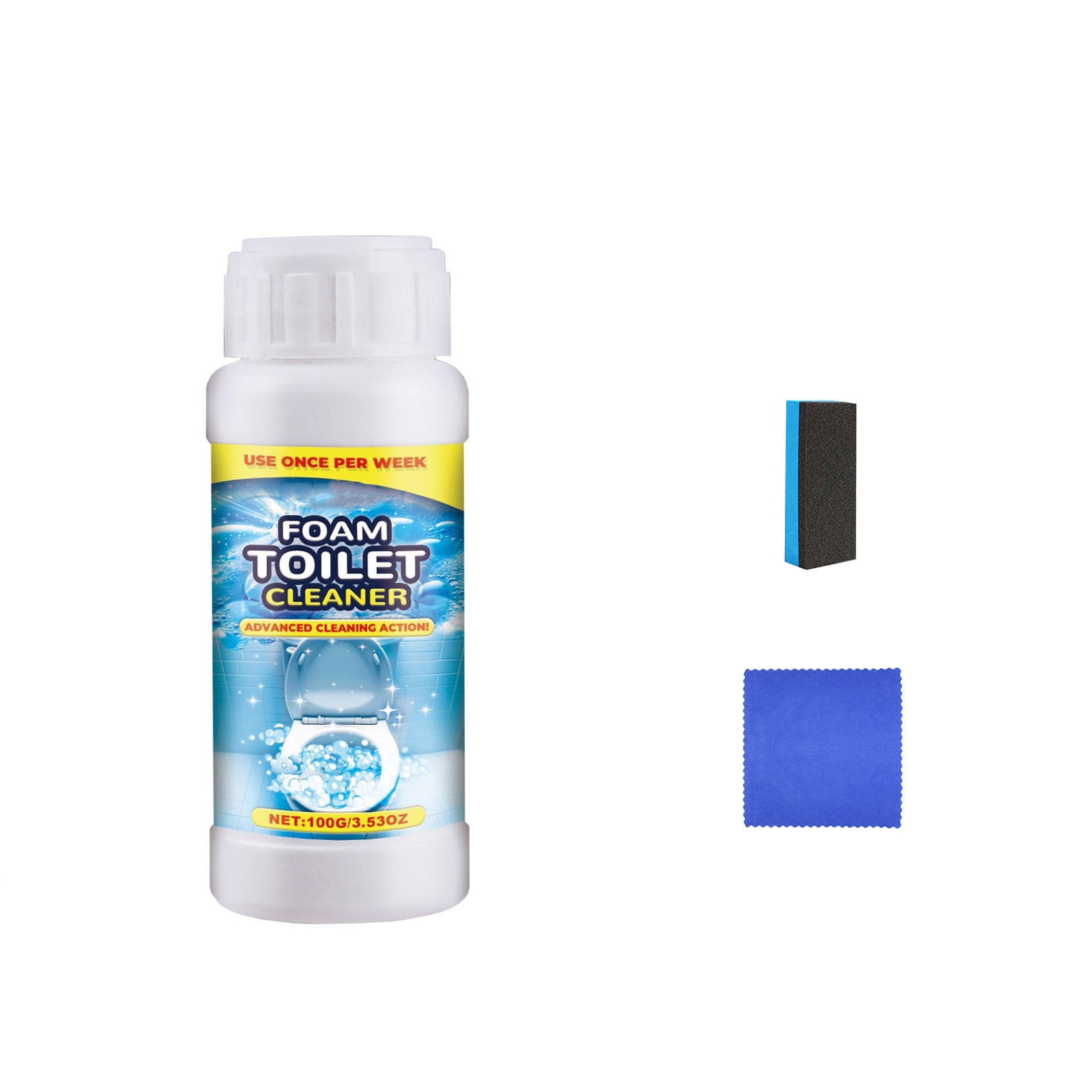 1pcs Toilet Cleaning Kit - Sponge & Towel Set with Powerful ...