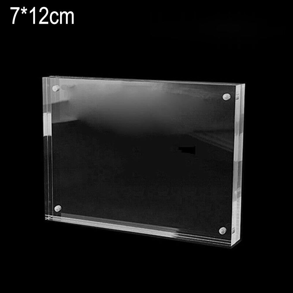 1Pcs Transparent Acrylic Photo Frame Magnetic Poster Display Stand ...