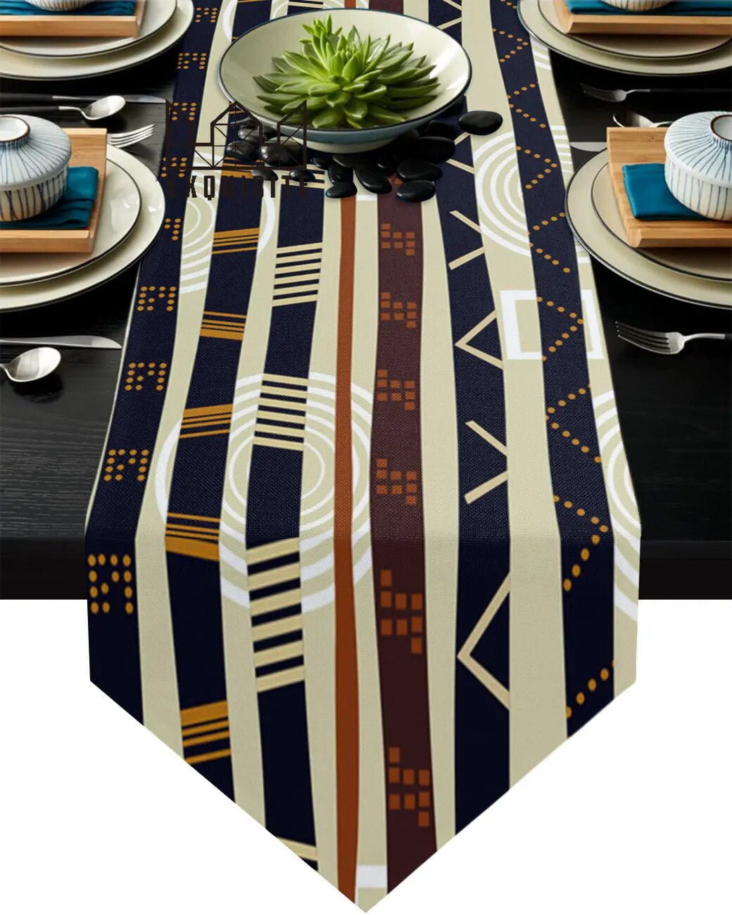 1pcs Tribal Retro Ethnic Table Runner For Home Wedding Banquet Festival ...