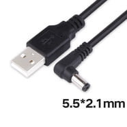 StarTech 2m USB to Type M Barrel Cable - USB to 5.5mm 5V DC Cable ...