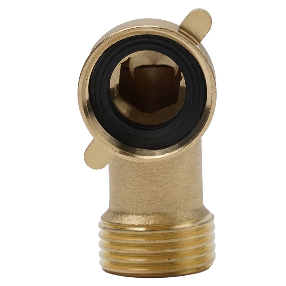 1pcs Water Hose 90 Degree Angle Elbow RV Camco Trailer Brass Elbow Pipe ...