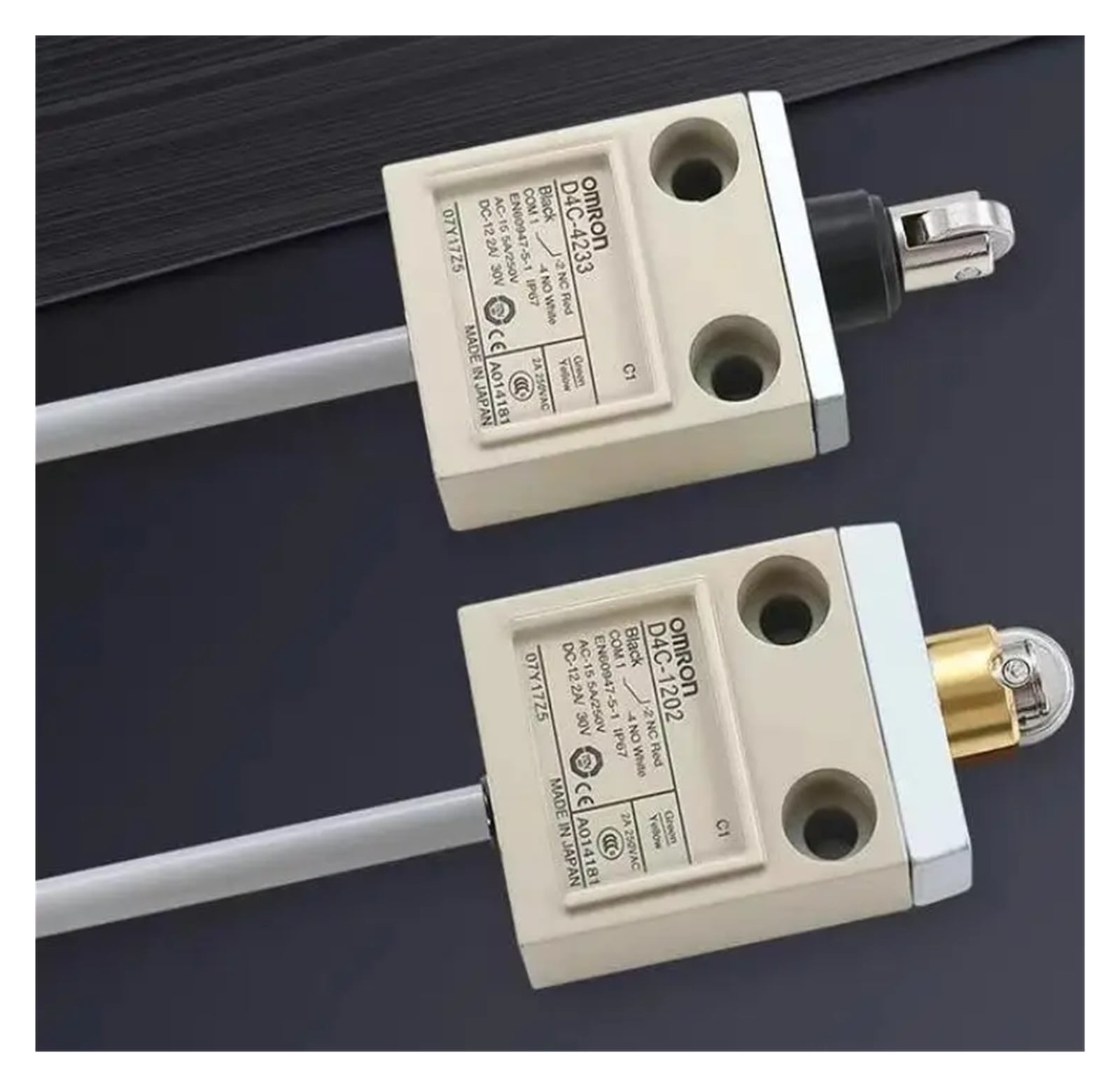 1pcs Waterproof travel limit switch(1 meter line)D4C-1350 D4C-1402 D4C ...