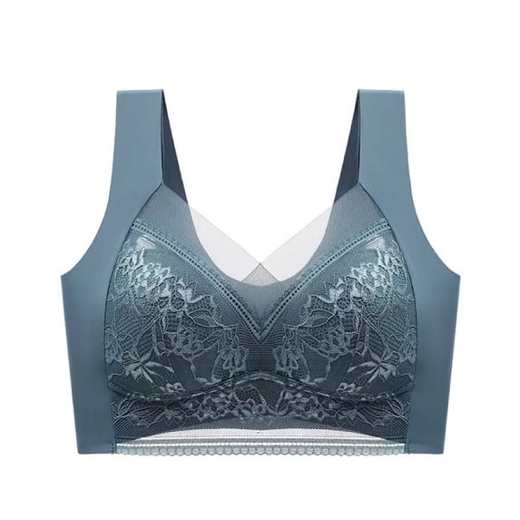 1pcs Women Lace Plus Size Bra Basic Anti Sagging Thin Vest With Padded ...