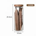 1pcs Wood Lid Orgnizer Glass Airtight Canister Kitchen Storage Bottles ...