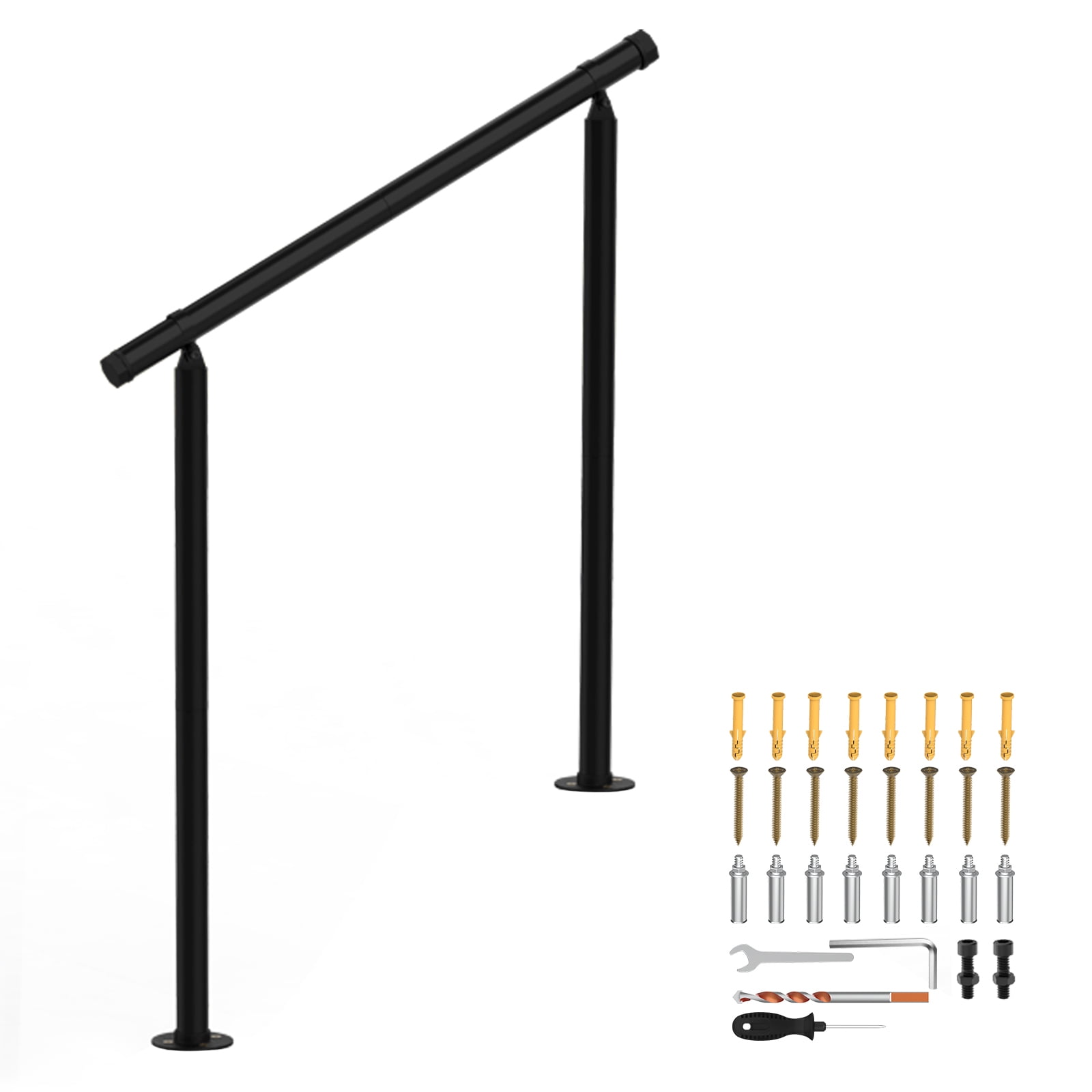 1pcs handrails for outdoor steps, 2 level handrails outdoor stair ...