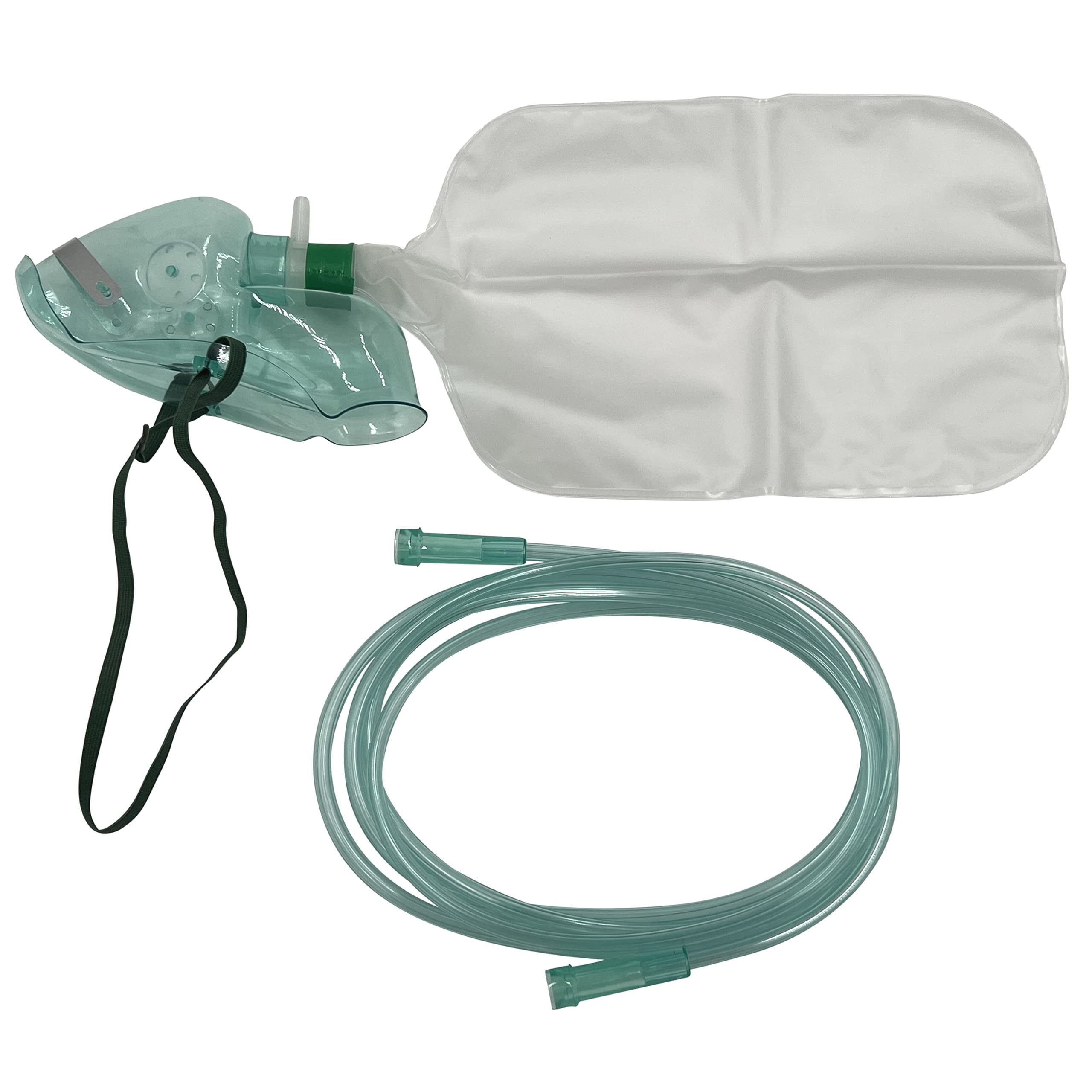 1pk Adult Elongated Non-Rebreather Oxygen Mask w/6.8Ft Crush Resistant ...