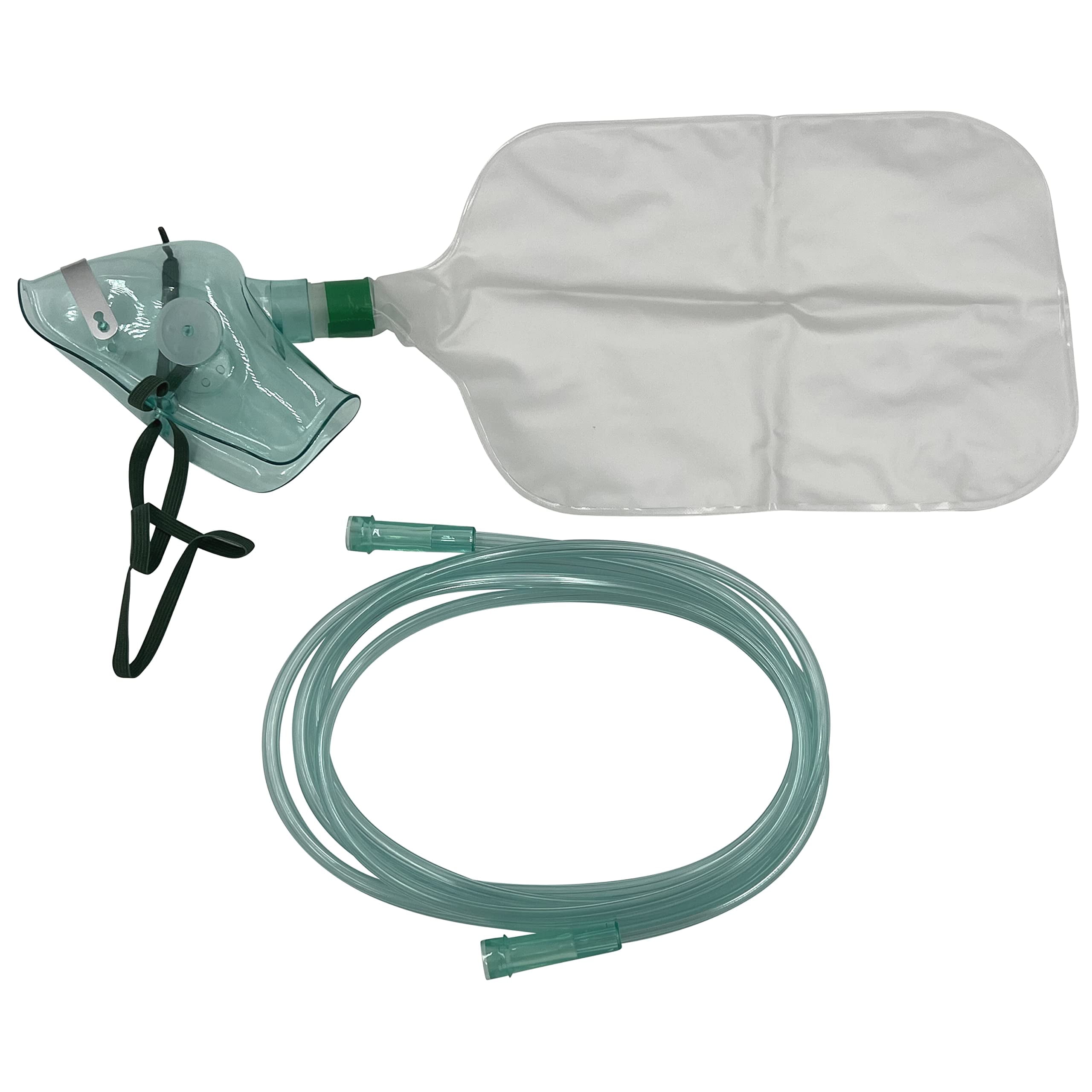 1pk Adult Non-Rebreather Oxygen Mask w/6.8Ft Crush Resistant Tubing ...