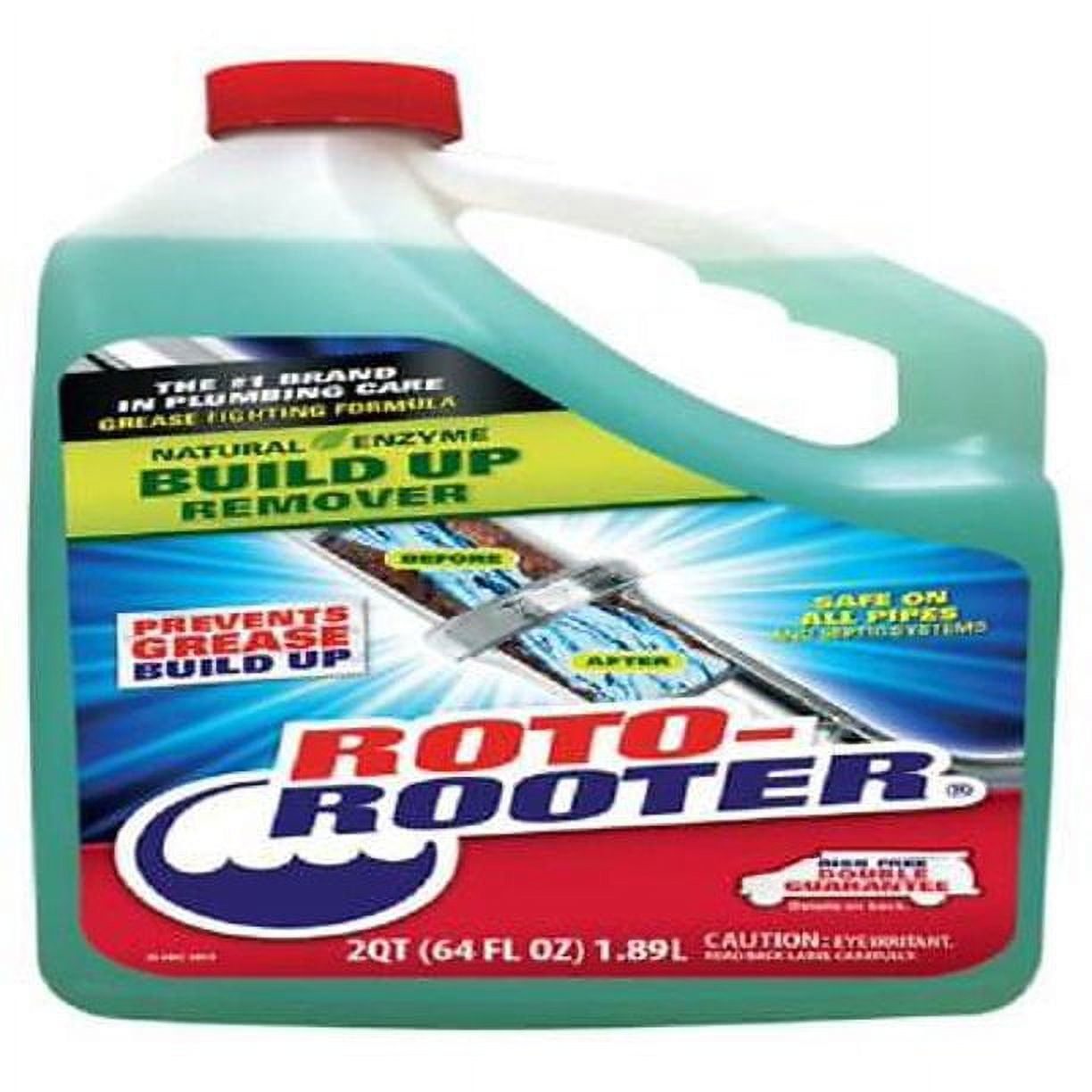 1pk Roto-Rooter 351271 Build-Up Remover, Liquid, 64 Oz - Walmart.com