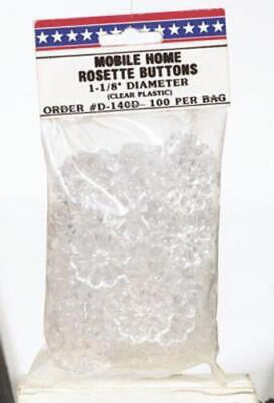 1pk Us Hardware D-140D Rosette Button, 1-1/8", Clear - Walmart.com