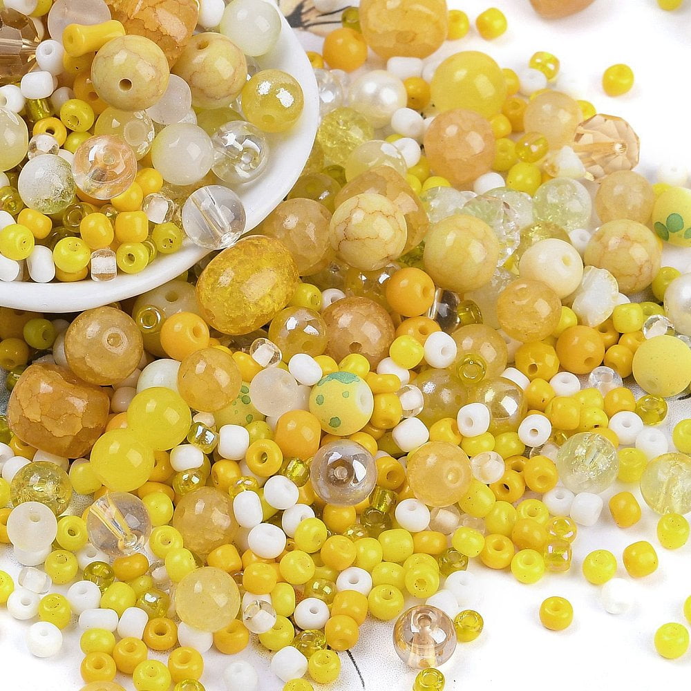 1pound Lampwork Beads & Glass Seed Beds Jewelry Making Findings Kits ...