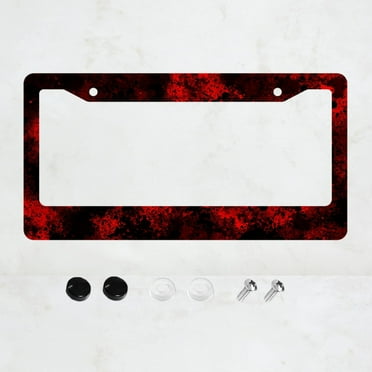2-Pack Aluminum License Plate Frame with 2 Holes for GM License Plate ...