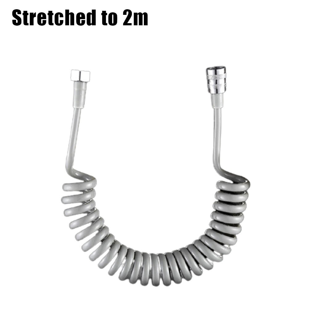 1ps Flexible Anti-wrap Telephone Line Style Bath Sprayer Connect Pipe ...