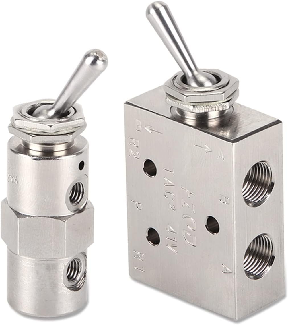 1psc Air Pneumatic Mechanical Valve Toggle Button Switch TAC2-41V 31V 41P 31P 41PP TAC-4V 4P 3P ...