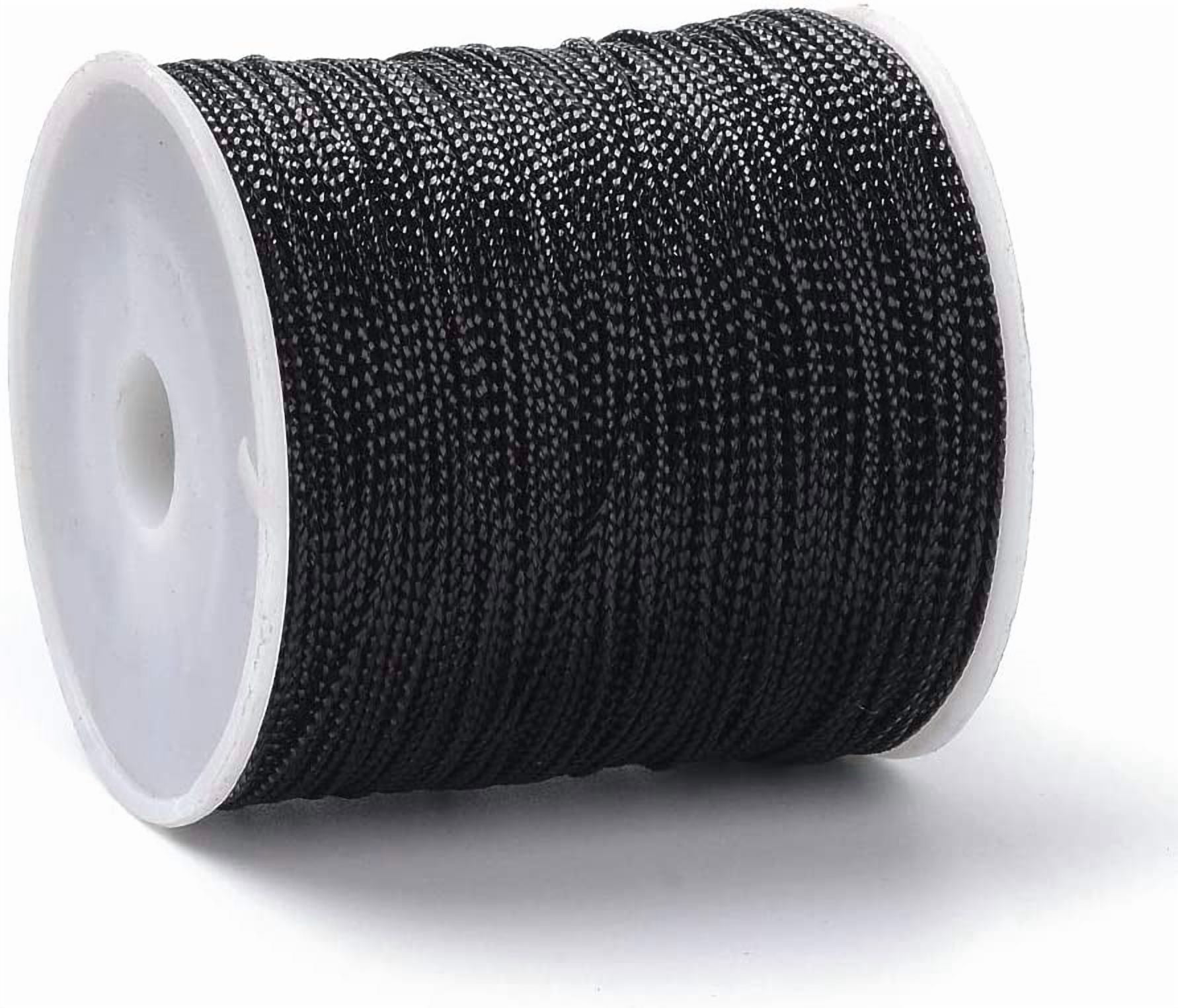 1roll 1mm Jewelry Thread Metallic Threads Polyester Threads Black 1mm ...