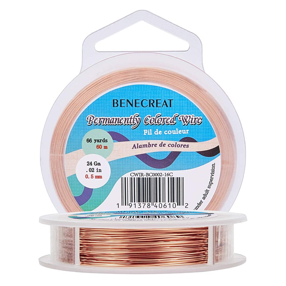 1roll 24 Gauge Bare Copper Wire Solid Copper Wire for Jewelry Craft ...