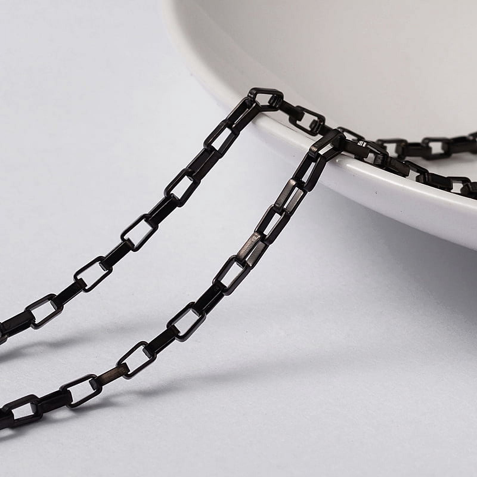 1roll 304 Stainless Steel Venetian Chains box Chains Unwelded with ...