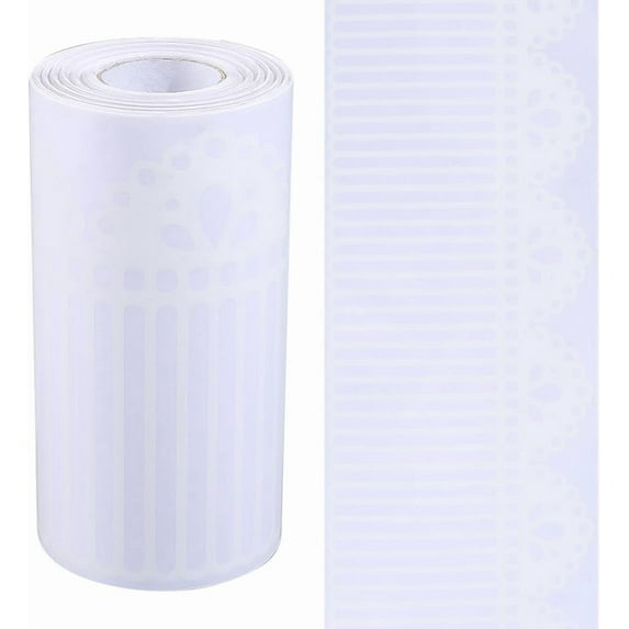 1roll 32.8 Feet x 3.9 Inch White Lace Wallpaper Border Peel and Stick ...